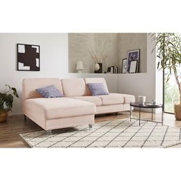 Sit & More sit&more Ecksofa &raquo;Clio L-Form&laquo; wahlweise mit Bettfunktion oder Vorziehsitz und Bettkasten, Federkern beige