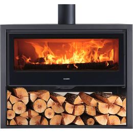 Panadero Kaminofen &raquo;Kaminofen Chopin Ecodesign&laquo; schwarz Gro&szlig;es Panoramafenster f&uuml;r freien Blick auf das Feuer