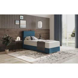 MR. COUCH Boxbett »Stratus 2« inkl. Bettkasten und Matratze Velvet 11 ocean