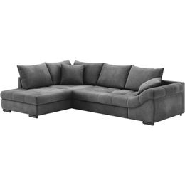 MR. COUCH Ecksofa »Allegro DuraFlex, L-Form« Hochschläfer-Bettauszug, Kaltschaumpolsterung, bis 140 kg belastbar Memphis 17 black