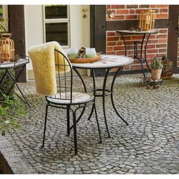 siena GARDEN Gartentisch »Stella« Höhe 71cm natur + schwarz + natur
