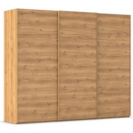 Rauch Schwebet&uuml;renschrank &raquo;Kleiderschrank Schrank Garderobe Schlafzimmerschrank SCALE-TRIO&laquo; edle dreigeteilte Front, 2 Zierleisten in Griff-Farbe MADE