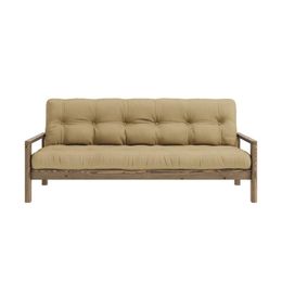 Karup Design Schlafsofa »KNOB« mit Futonmatratze, verschiedene Farben, FSC -zertifiziert, Kiefer Wheat beige 0
