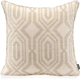 HOCK H.O.C.K. Dekokissen »Toledo« Outdoor, Ikat-Muster, schmutz-& wasserabweisend, mit Reißverschluss beige, natur + gemustert Obermaterial: 95%...