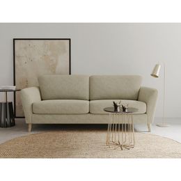 Home Affaire 3-Sitzer »MARSEILLE 3er Sofa 206 cm, Cord, Flachgewebe, Struktur, Webstoff« Massivholzbeine Eiche, Landhausstil, Wellenunterfederung...