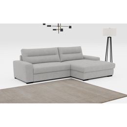 COTTA Ecksofa »Cappa L-Form« wahlweise mit Bettfunktion & Bettkasten light grey