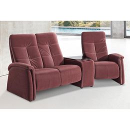 exxpo - SOFA FASHION 3-Sitzer »Tivoli, Kinosofa mit Tischablage & Stauraumfach, man. Relaxfunktion« mit Relaxfunktion bordeaux