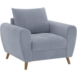 MR. COUCH Sessel &raquo;Blackburn II&laquo; Passend zu der Garnitur, mit Kaltschaumpolsterung bis 140 kg belastbar Memphis 1676 blue grey
