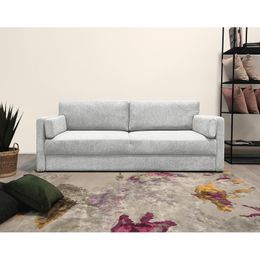 Home Affaire Schlafsofa »Calrence« mit aufklappbarer Bettfunktion, zwei Armlehnvarianten in der Serie ashgrey