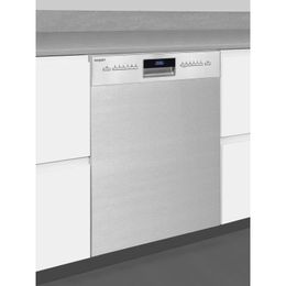 Exquisit Unterbaugeschirrspüler »EGSP9614-EF-030B inox« 14 Maßgedecke silberfarben Flexible Besteckablage, bietet im Vergleich zur Schublade mehr...