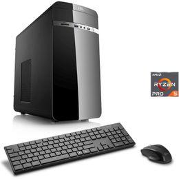 CSL Gaming-PC »Sprint V28512« schwarz Inkl. Maus, Tastatur, WLAN 300 MBit/s, USB 3.2 Gen1: Komplettpaket für sofortigen Start.