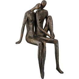 Casablanca by Gilde Kantenhocker &raquo;Skulptur XL Couple&laquo; braun Kunstharz
