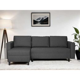 Inosign Ecksofa »GLENOE Schlafsofa mit Bettkasten, Recamiere beidseitig montierbar« L-Form, Maße B/T/H: 230/135/84, 5 cm, Velvet & Struktur weich...