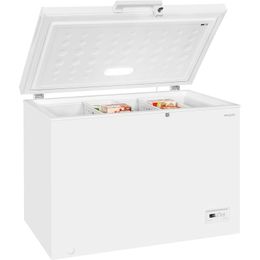 Exquisit Gefriertruhe &raquo;GT320-HE-041D weiss&laquo; 84, 5 cm hoch 112 cm breit 308 Liter Nutzinhalt, Schnellgefrierfunktion wei&szlig; Individuell einstellbare...