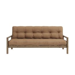Karup Design Schlafsofa »KNOB« mit Futonmatratze, verschiedene Farben, FSC -zertifiziert, Kiefer Mocca