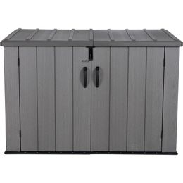 Lifetime Mülltonnenbox »Geräteschrank Greg« Platz für 3 Mülltonnen je 240 L, BxHxT: 191x108x132 cm Grau/Braun