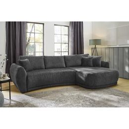 Jockenh&ouml;fer Ecksofa &raquo;Laguna L-Form mit Federkernpolsterung&laquo; in einer soften, ansprechenden Optik, links/rechts montierbar grau Korpus: 100% Polyester;Kissen: 100%