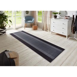 Hanse Home Teppich »Band« rechteckig 9 mm Höhe Kurzflor, weich, Läufer Größen, Wohnzimmer, Schlafzimmer, Esszimmer schwarz Obermaterial: 100%...