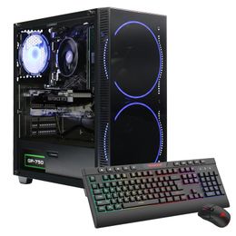 GAMEMAX Gaming-PC »Black Hole 7437« Windows 11, DDR5 RAM schwarz WLAN AC, ARGB-Beleuchtung Front, 4x USB 2.0/1.1, 1x PS/2, 2x USB 3.2 Gen 1, 1x...