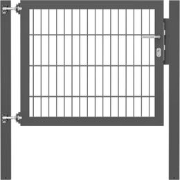 Alberts Zauneinzelt&uuml;r &raquo;Flexo Plus&laquo; anthrazit, verschiedene Abmessungen grau Stahl