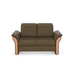 Home Affaire 2-Sitzer &raquo;Dangast&laquo; Kopfteilverstellung, Holz-Chatosen, wahlweise auch im Easy Clean Bezug gr&uuml;n Luxus-Microfaser EUPHORIA 100% Polyester;