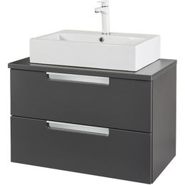 Welltime Waschtisch &raquo;Malibu&laquo; 80 cm Breite graphitfarben