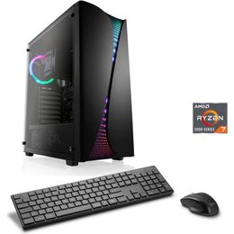 CSL PC &raquo;Levitas V28335&laquo; schwarz Inkl. Maus und Tastatur, 300 MBit/s WLAN-Karte