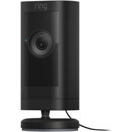 Ring &Uuml;berwachungskamera &raquo;Stick Up Cam Pro Netzstecker&laquo; Innenbereich;Au&szlig;enbereich schwarz Dual-Band WLAN