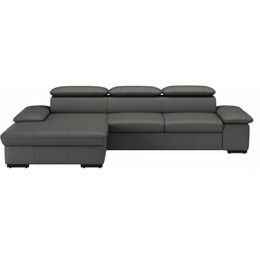 Sit & More SIT&MORE Ecksofa »Alcudia L-Form« wahlweise mit Bettfunktion anthrazit