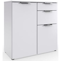 wimex Kombikommode &raquo;Level by fresh to go&laquo; 2-t&uuml;rig, mit 2 Schubladen und soft-close Funktion, 81cm breit wei&szlig; Spanplatte