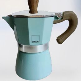 GNALI & ZANI Espressokocher &raquo;Venezia&laquo; Induktion, blau babyblau