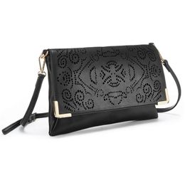 Vivance Umhängetasche »Clutch« Abendtasche, Minibag, Handtasche, Schultertasche, Crossbody Bag VEGAN schwarz