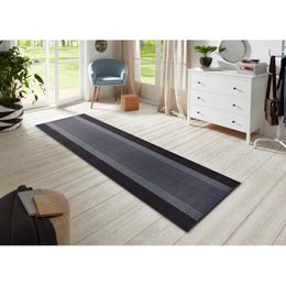 Hanse Home Teppich »Band« rechteckig 9 mm Höhe Kurzflor, weich, Läufer Größen, Wohnzimmer, Schlafzimmer, Esszimmer schwarz Obermaterial: 100%...