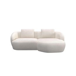 FLEXLUX Wohnlandschaft »Torino, rund, L-Form, Sofa-Ecke mit Recamiere, Longchair-Sofa« Modernes, organisches Sofa-Design, Kaltschaum,...