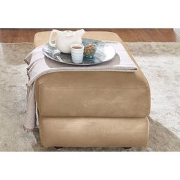 Calia italia Hocker &raquo;Gaia, in edlem Design und mit erstklassigem Sitzkomfort&laquo; aus pflegeleichtem Luxus-Microfaser Ginevra Hydro Care beige Luxus-