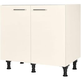 Nobilia Sp&uuml;lenschrank &raquo;"Touch", vormontiert, mit h&ouml;henverstellbaren Sockelf&uuml;&szlig;en,&laquo; Breite 90 cm wei&szlig;