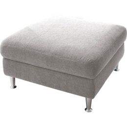 Home Affaire Hocker &raquo;Turin&laquo; passend zur Serie &raquo;Turin&laquo;, auch in Leder und Easy care-Bezug grau Struktur: (100% Polyester);Leder;Struktur weich (16% 