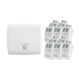 homematic IP Heizk&ouml;rperthermostat &raquo;SET: Access Point + 10St. heizk&ouml;rperthermostat&laquo; wei&szlig; Leuchtendes homematic IP Symbol signalisiert den 