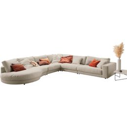 3C Candy Ecksofa &raquo;Enisa II, bequem und komfortabel, Mega Familiensofa, L-Form&laquo; incl. 3 Flatterkissen, wahlweise mit Flecken-Schutz-Bezug Easy care 