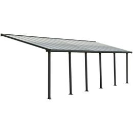 Terrassendach &raquo;Olympia 3x8.5&laquo; BxT: 860x295 cm grau Aluminium, Polycarbonat (PC)