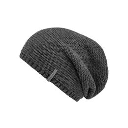 Chillouts Beanie »Keith Hat« Strickmütze im Oversize-Look, meliert, gefüttert dark grey melange