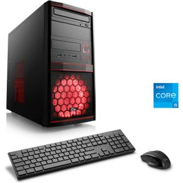 CSL PC »Speed V25125« rot Inkl. Maus, Tastatur, WLAN 300 MBit/s, USB 3.2 Gen1