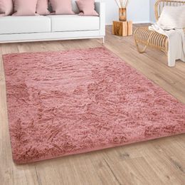 Paco Home Hochflor-Teppich »Silky 591« rechteckig 37 mm Höhe Uni-Farben, besonders weich und kuschelig beere Obermaterial: 100% Polyester B : 160...