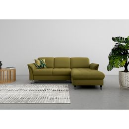 Sit & More SIT&MORE Ecksofa »Maggiore L-Form« wahlweise mit Kopfteilverstellung, Bettfunktion und Bettkasten olive