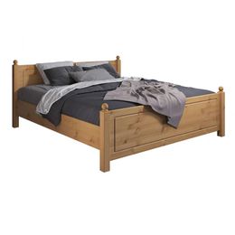 Home Affaire Massivholzbett »Mila, hohe Belastbarkeit Jugendbett, ! FSC zertifiziertes Massivholz« Breite/Belastbarkeit 180cm/220 KG, 140cm/180...
