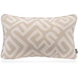 HOCK H.O.C.K. Dekokissen &raquo;Naira&laquo; mit geometrischem Muster, Kissenh&uuml;lle mit F&uuml;llung, 1 St&uuml;ck wei&szlig; + gemustert Obermaterial: 36% Polyester, 34% Polyacryl,...