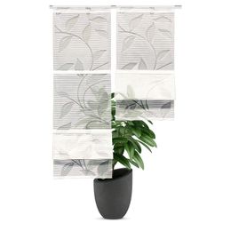 Home Wohnideen Magnetrollo &raquo;RANA&laquo; mit Stangendurchzug MAGNETROLLO SET, BAMBUSOPTIK, AUSBRENNER wei&szlig; Obermaterial: 79% Viskose, 21% Polyester 120 cm