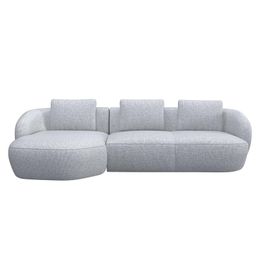 FLEXLUX Wohnlandschaft »Torino, rund, L-Form, Sofa-Ecke mit Recamiere, Longchair-Sofa« Modernes, organisches Sofa-Design, Kaltschaum,...
