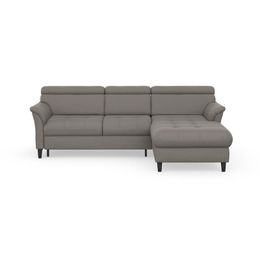 Sit & More SIT&MORE Ecksofa »Marano L-Form« inklusive Kopfteilverstellung, wahlweise mit Bettfunktion, Bettkasten grau 38