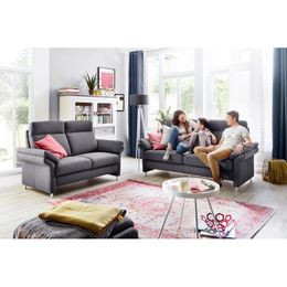 Home Affaire Polstergarnitur »Mailand« Set: 3-Sitzer, 2-Sitzer und Sessel, wahlweise mit Move-Funktion grau +